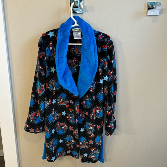 Sega | Pajamas | Sonic The Hedgehog Boys Size Xs 45 Robe With Attached ...